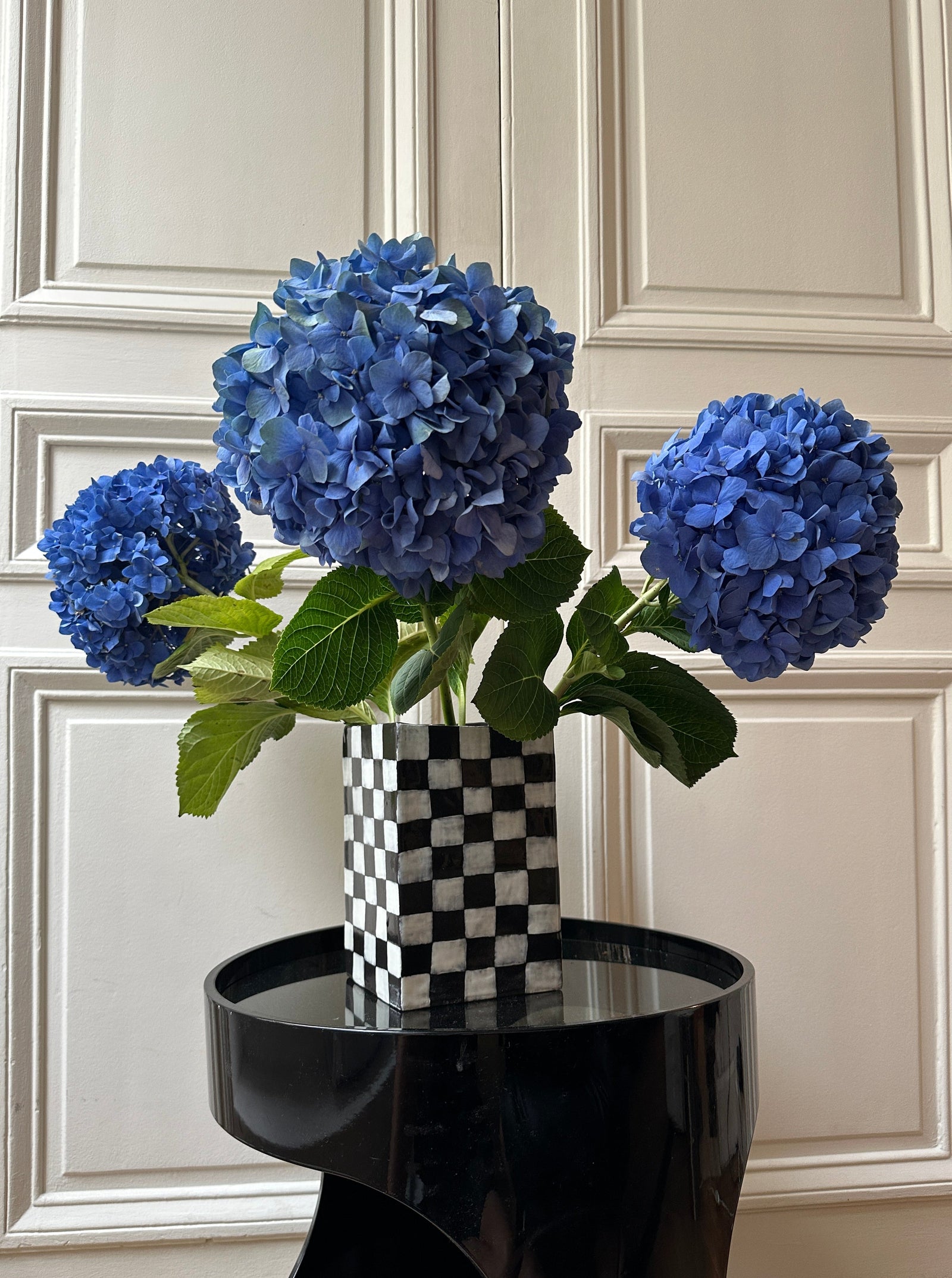 Checkerboard Vase - Luxury Home Decor