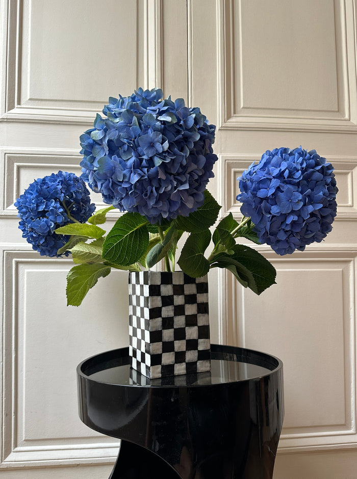 Checkerboard Vase - Luxury Home Decor