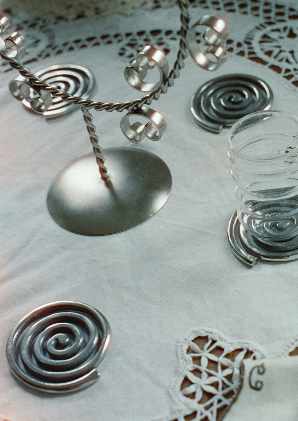 Sculptural Spiral Coasters – Set of 4 by Sophie Lou Jacobsen