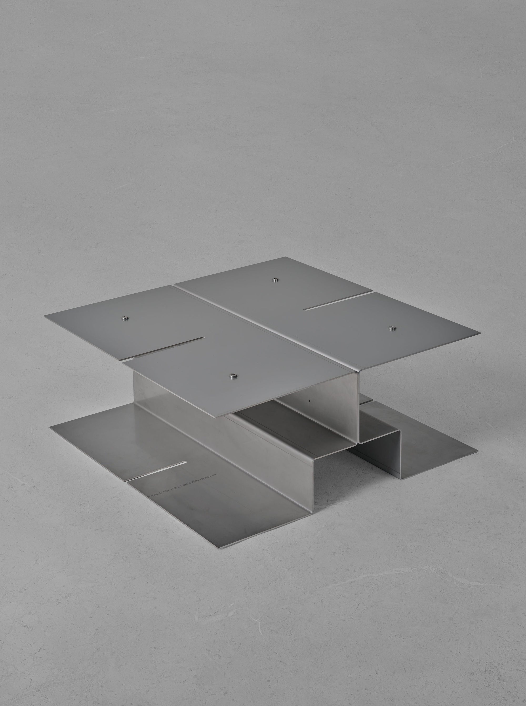 Folded Stainless Steel Table | The Oblist