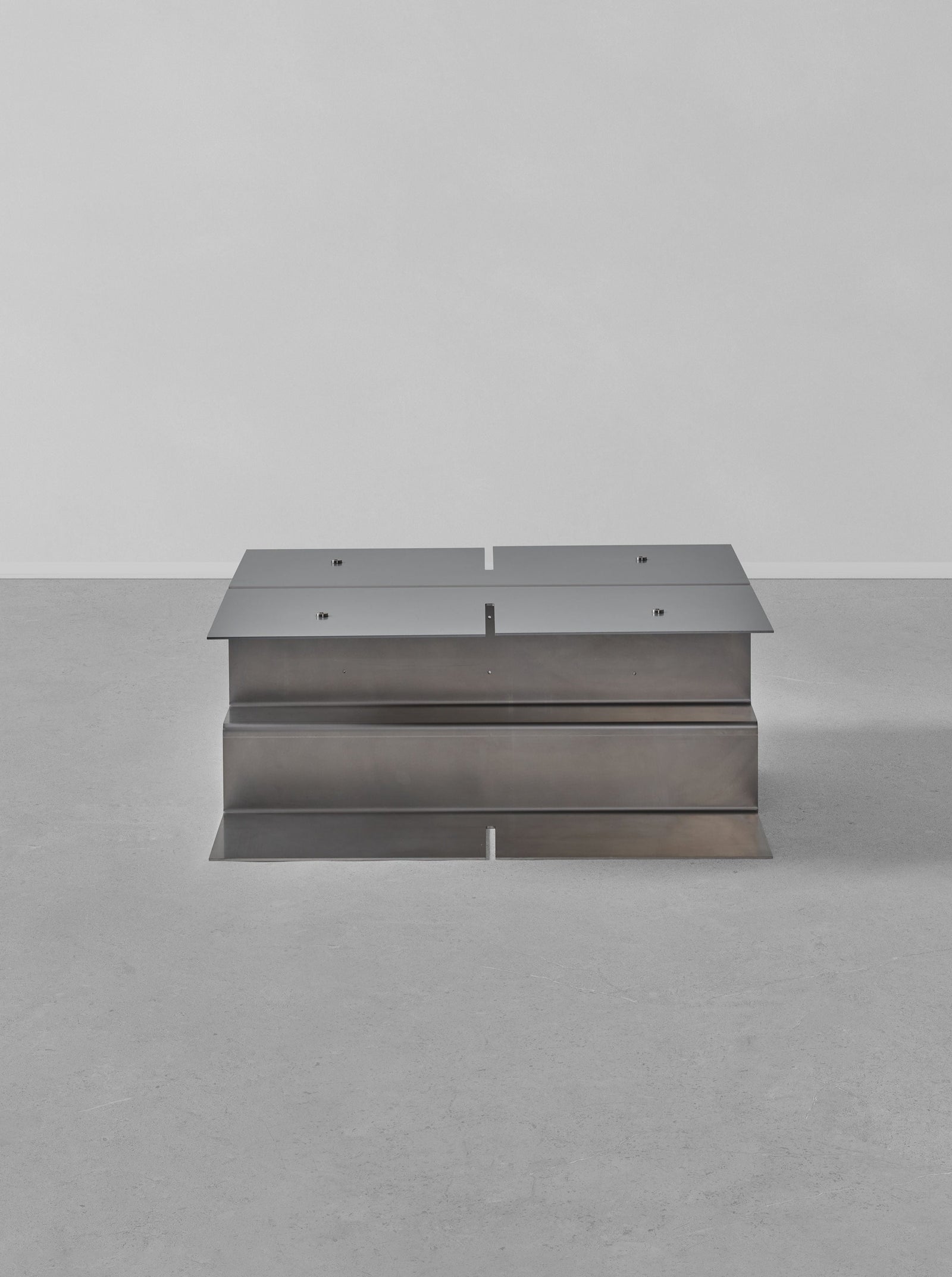 Folded Stainless Steel Table | The Oblist