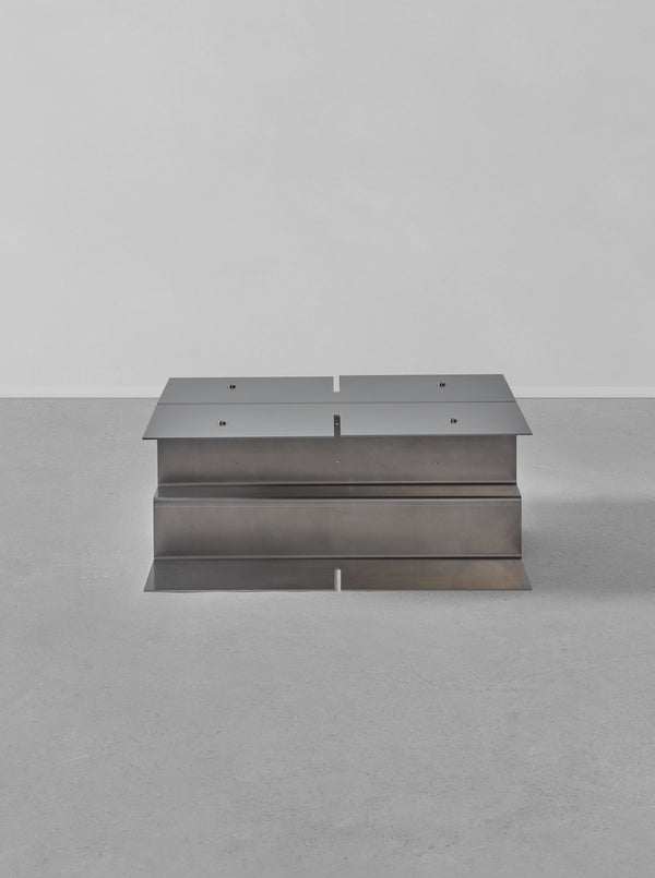 Folded Stainless Steel Table | The Oblist