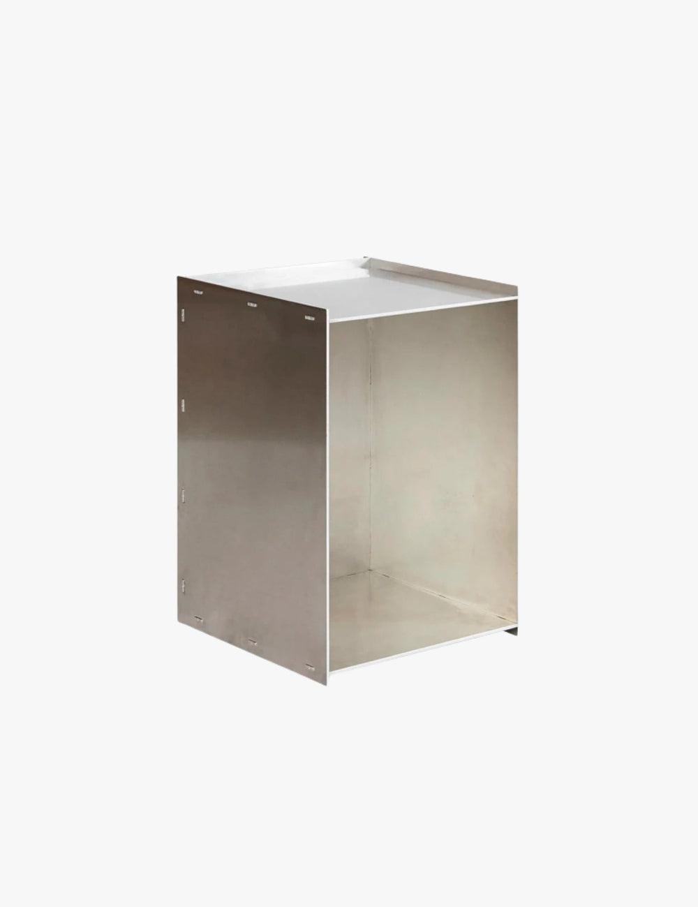 Rivet Box Table Aluminum - The Oblist