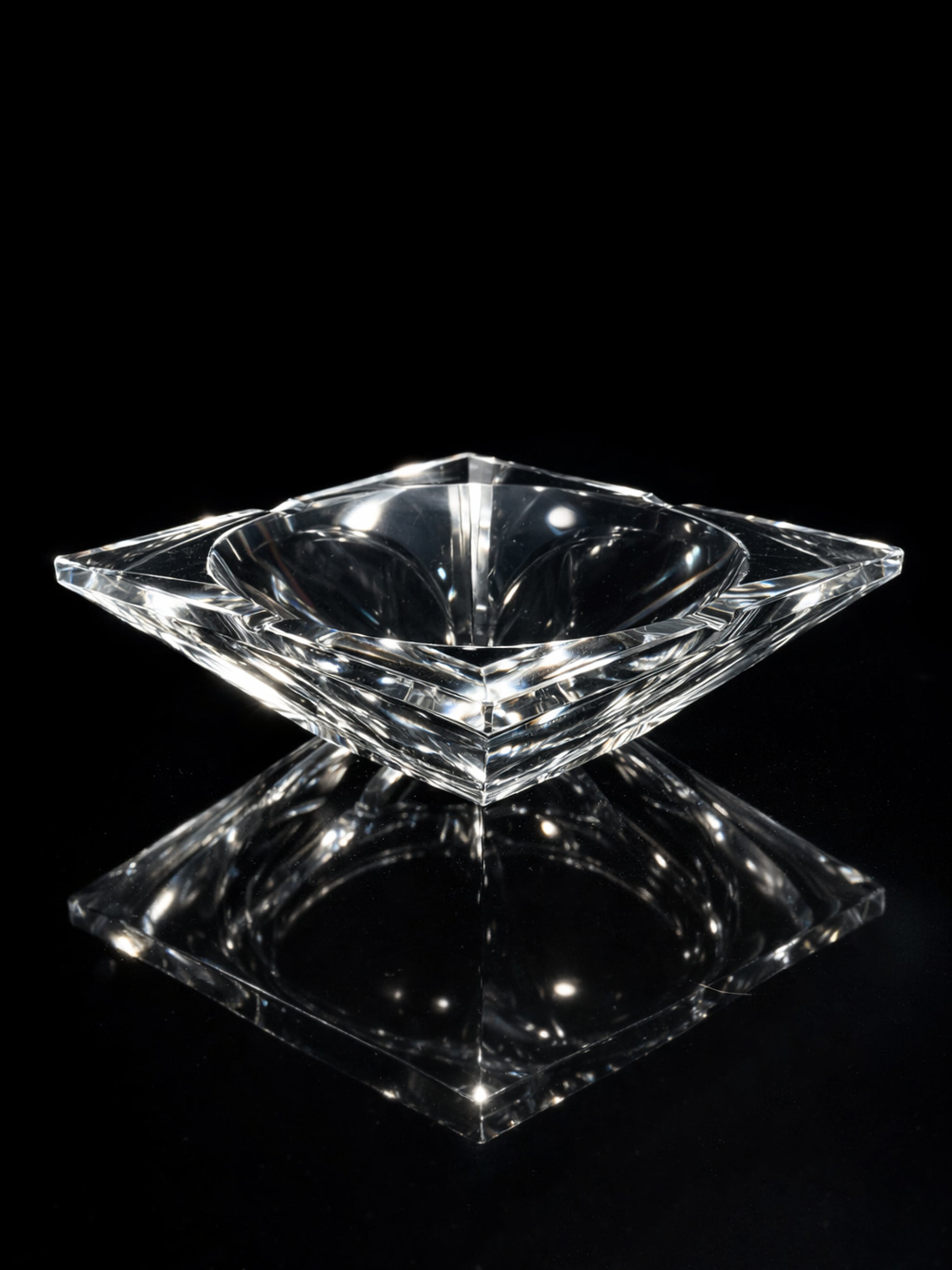 Vide Poches Large crystal glass vide poches - 1980s